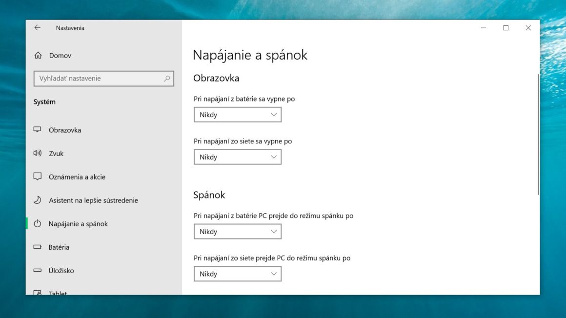 Ako nastaviť notebook, aby sa nevypol pri zatvorení krytu či nečinnosti?
