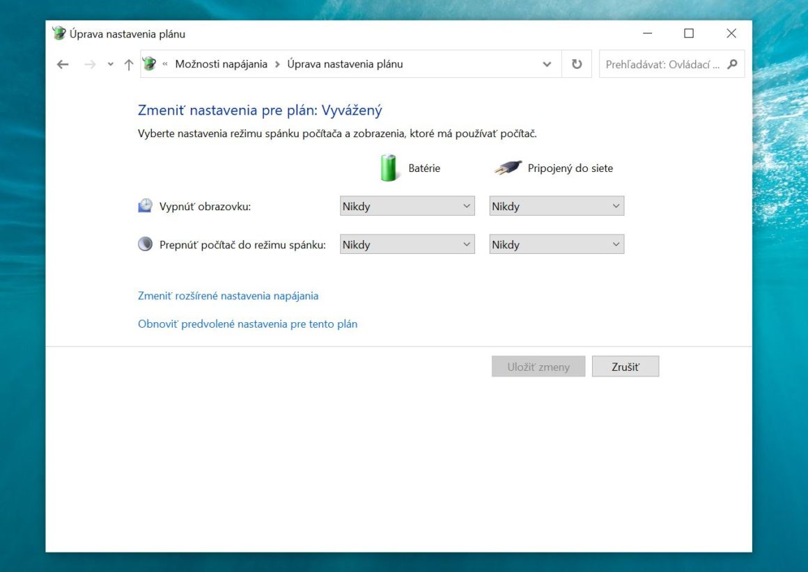 Ako nastaviť notebook, aby sa nevypol pri zatvorení krytu či nečinnosti?